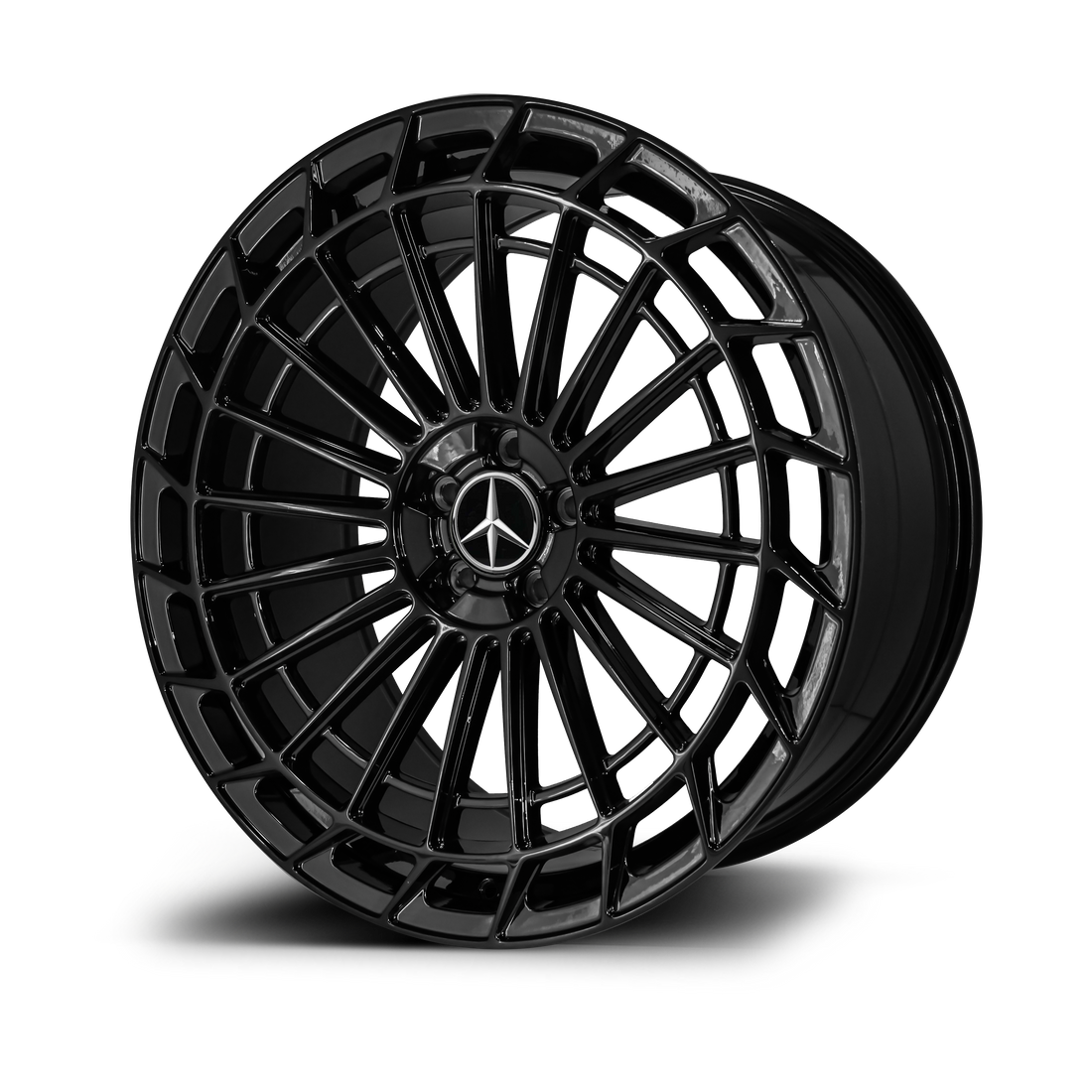 Mercedes/AMG 20 inch Maybach Style Reproduction Wheels in Gloss Black ...